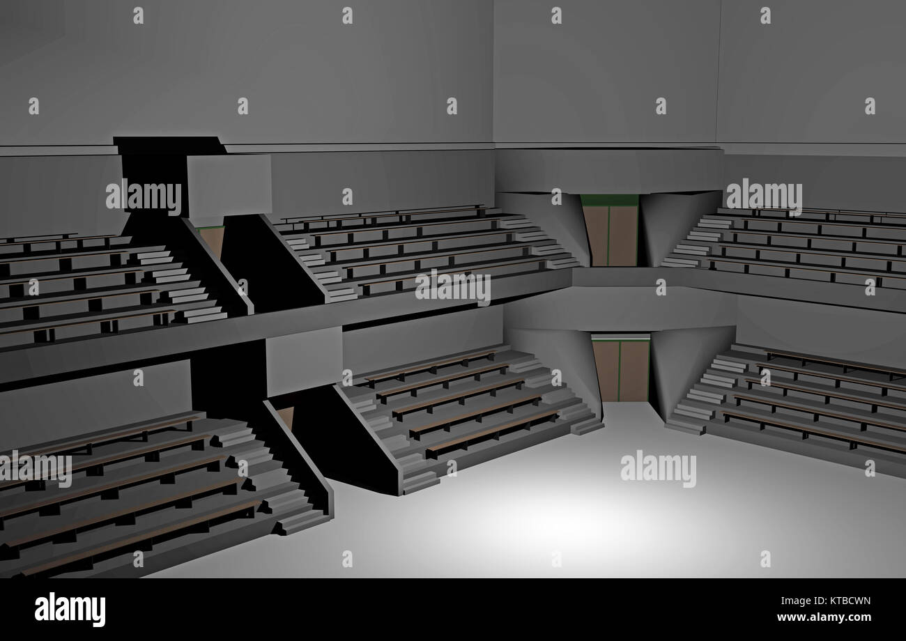 sports arena with grandstand Stock Photo - Alamy