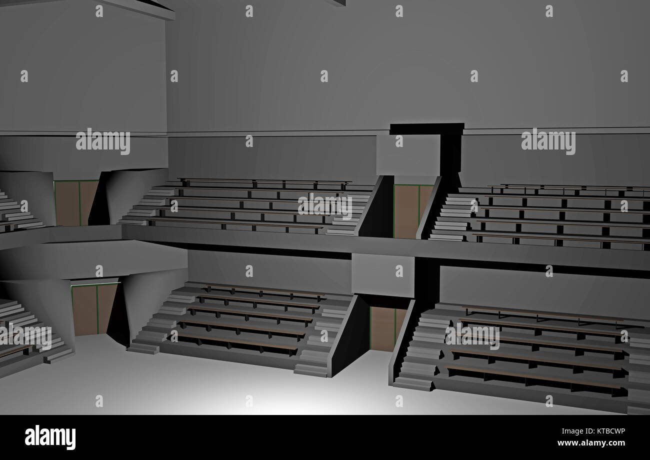 sports arena with grandstand Stock Photo - Alamy