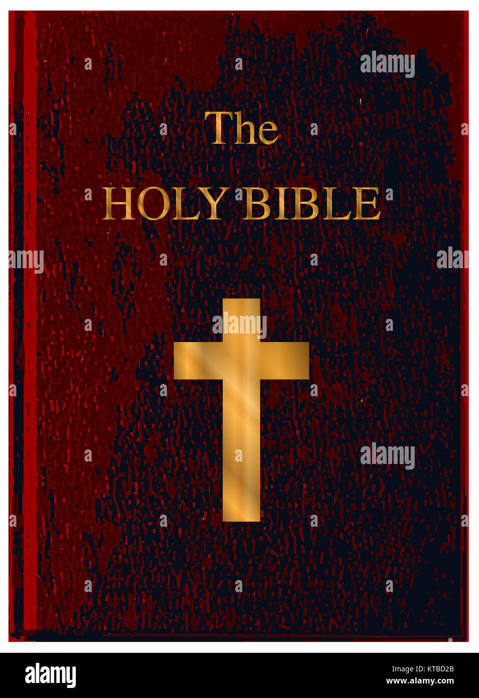 Red Cover Holy Bible Stock Photo - Alamy