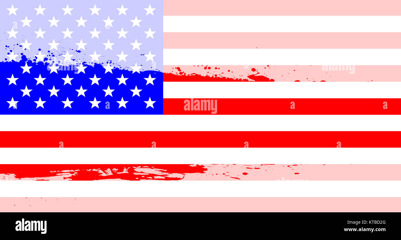 USA Flag Splash Stock Photo - Alamy