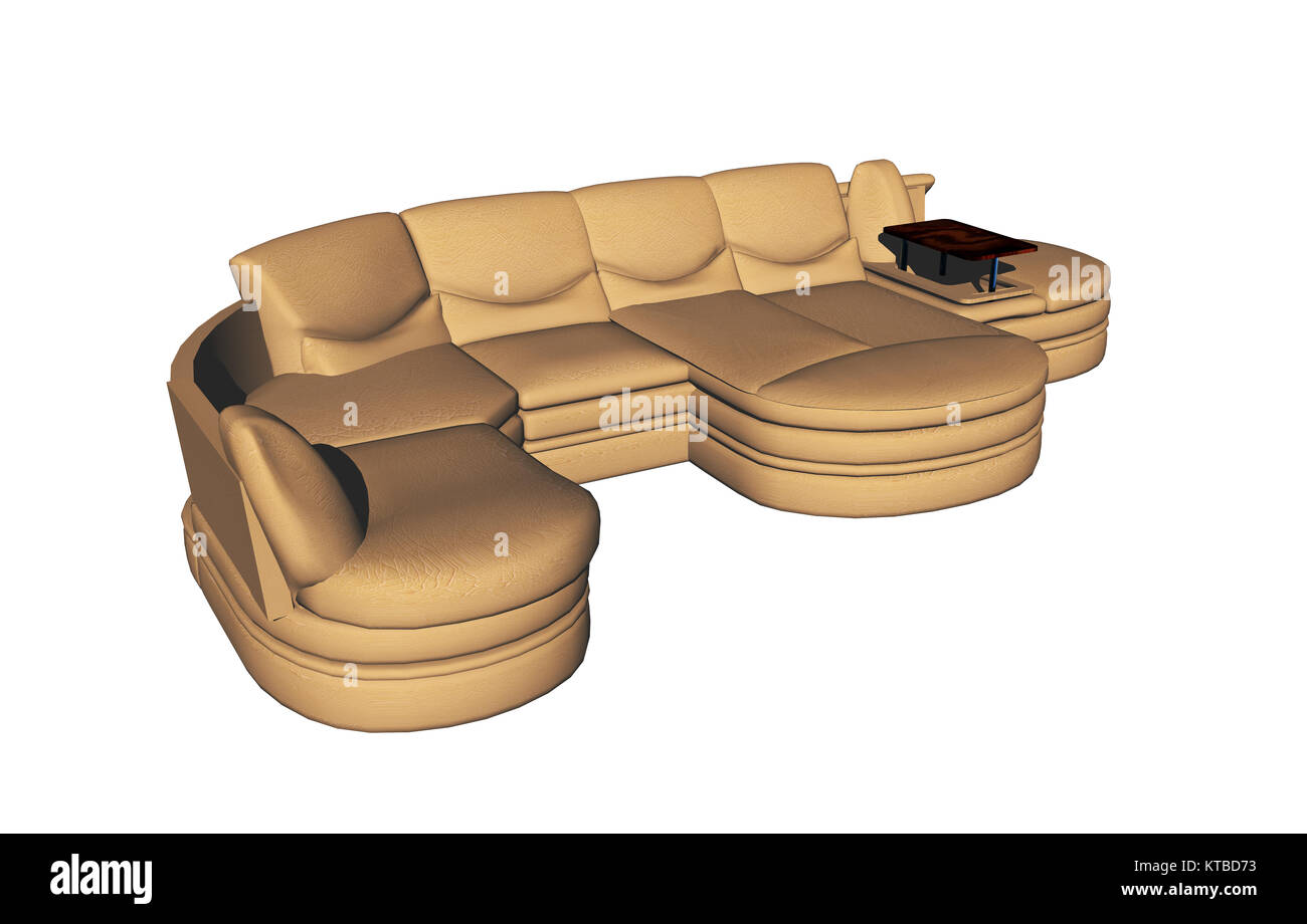 Corner sofa Cut Out Stock Images & Pictures - Alamy