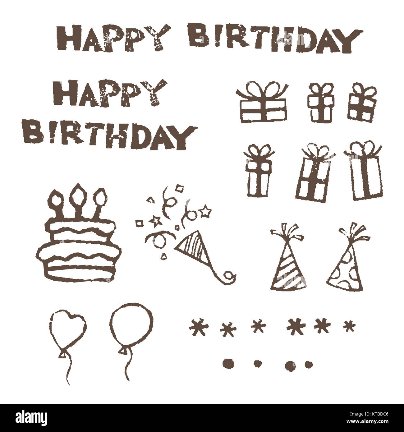 Birthday pattern stripes Cut Out Stock Images & Pictures - Alamy
