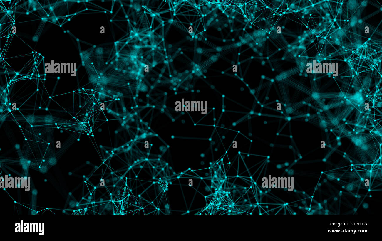 Abstract background with connecting dots Stock Photo - Alamy