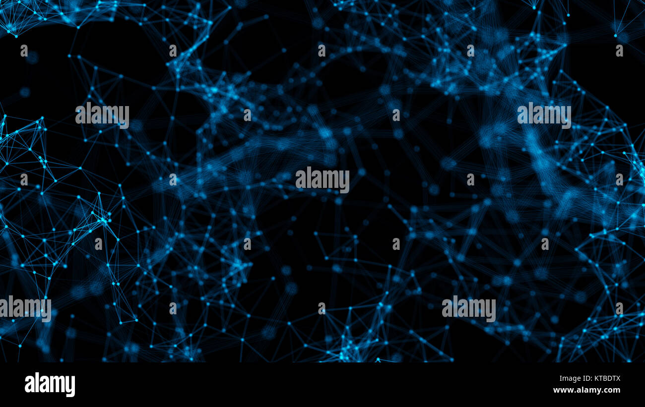 Abstract background with connecting dots Stock Photo - Alamy