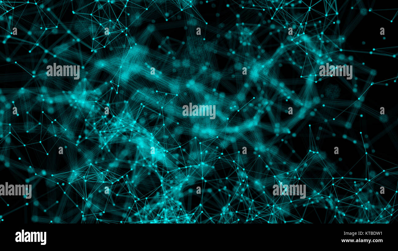 Abstract background with connecting dots Stock Photo - Alamy