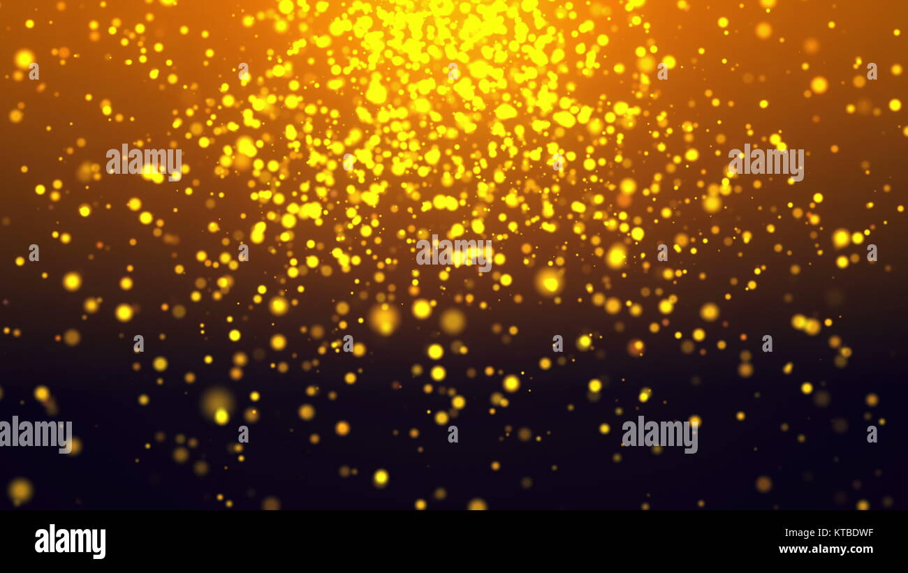 Golden particle background Stock Photo - Alamy