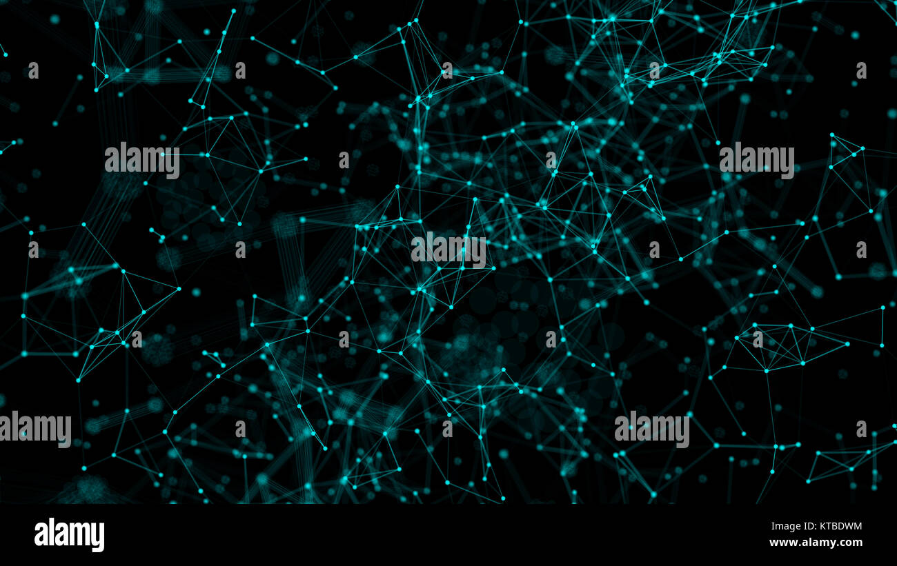 Abstract background with connecting dots Stock Photo - Alamy