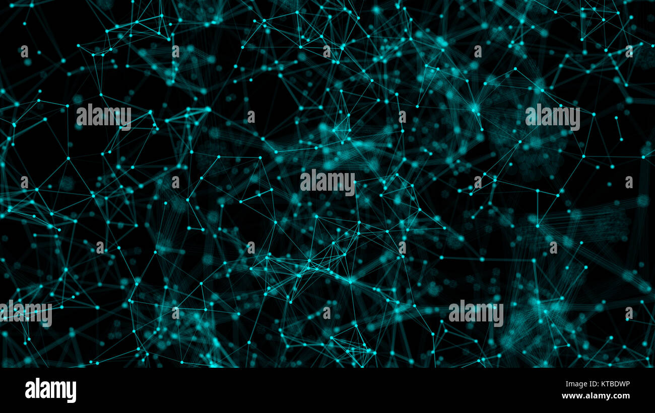 Abstract background with connecting dots Stock Photo - Alamy