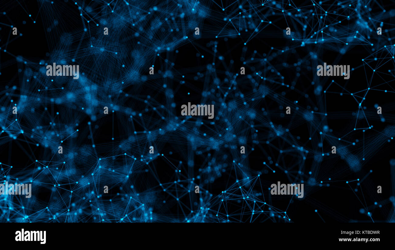 Abstract background with connecting dots Stock Photo - Alamy