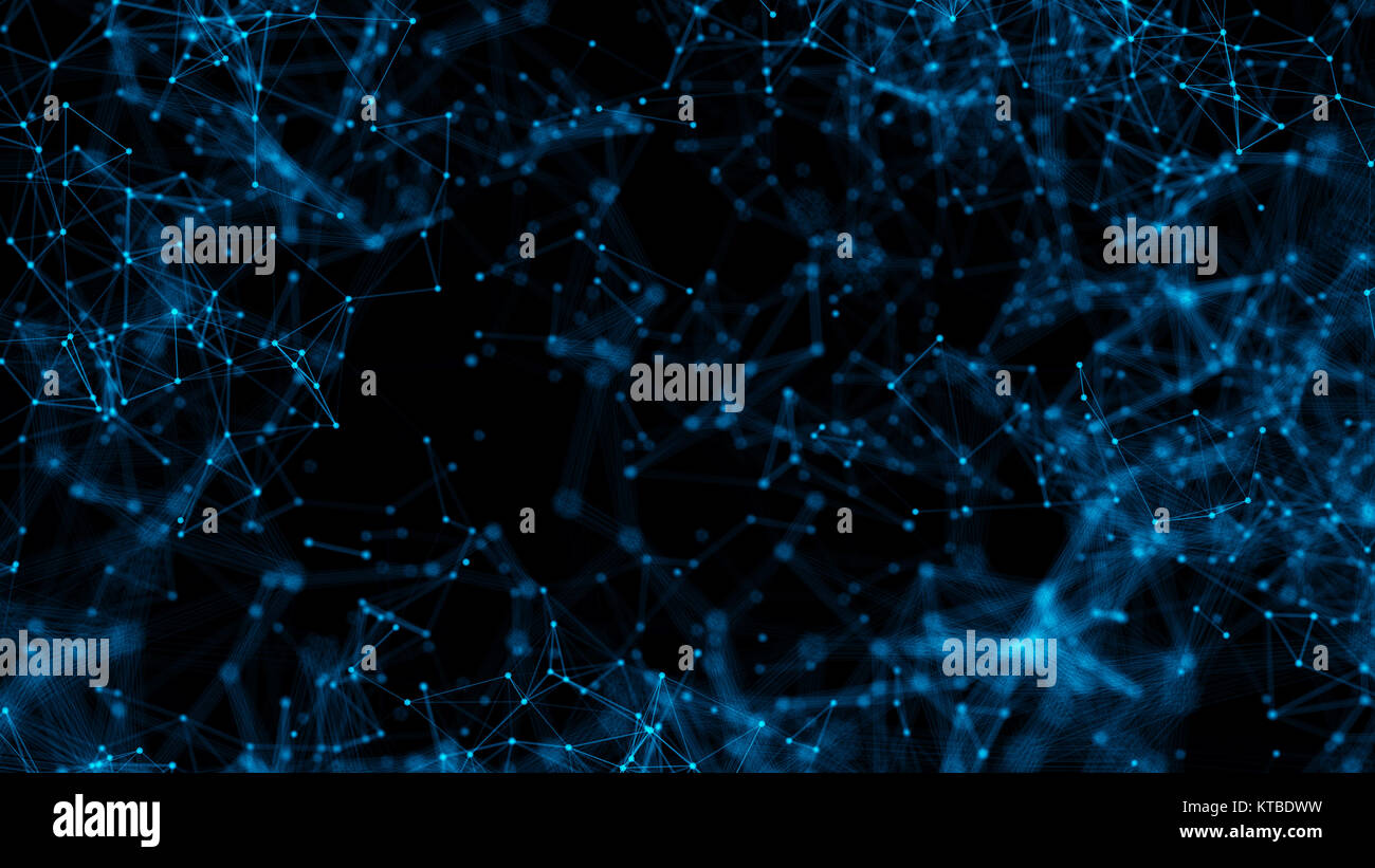 Abstract background with connecting dots Stock Photo - Alamy