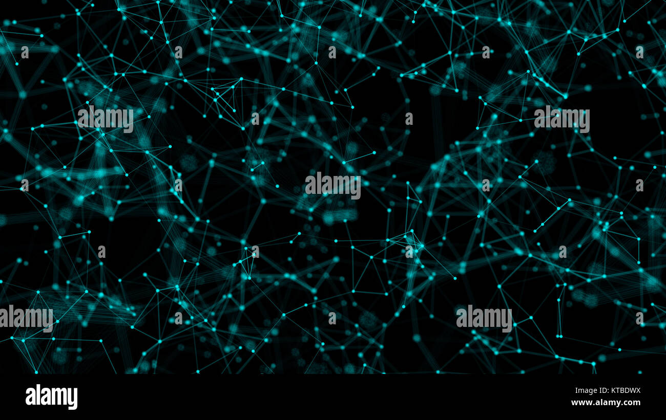 Abstract background with connecting dots Stock Photo - Alamy
