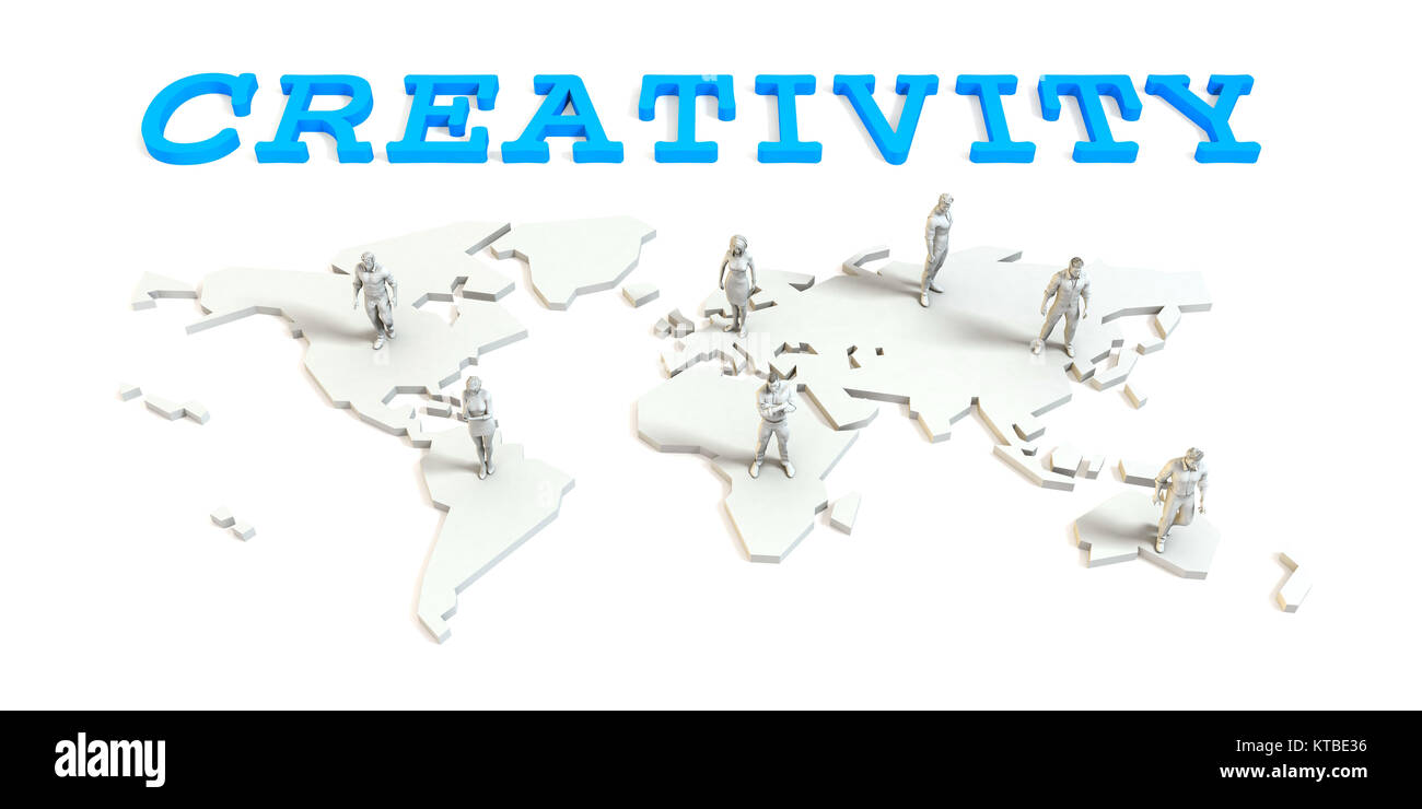 Creativity Global Business Stock Photo - Alamy