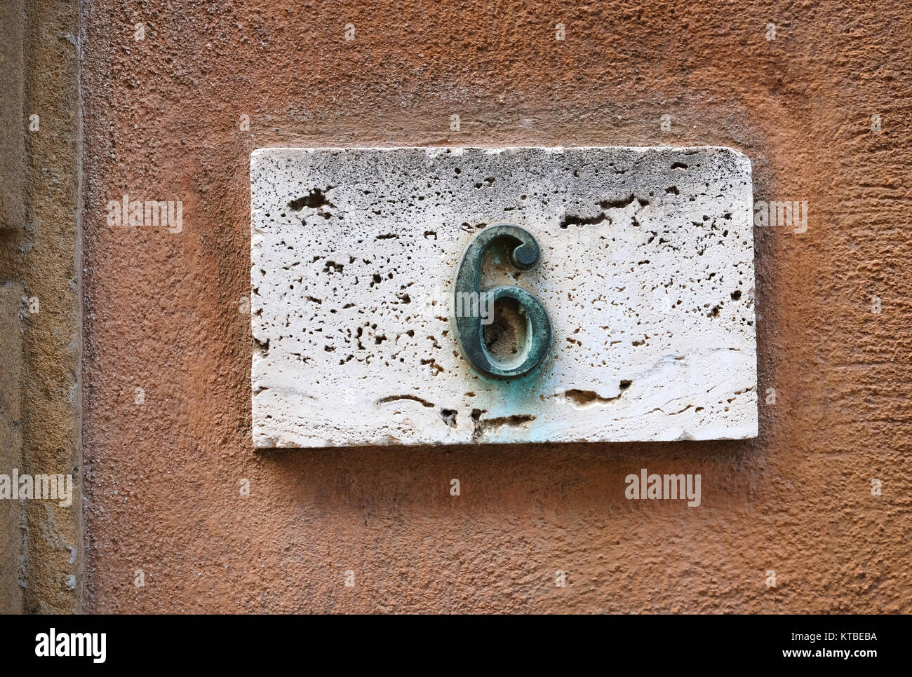 House number on wall Stock Photo - Alamy
