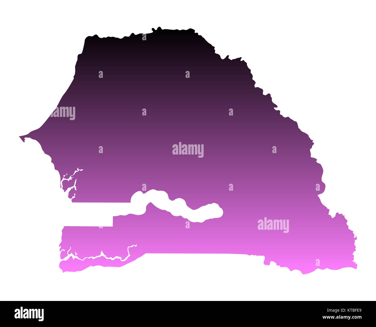 Senegal karte hi-res stock photography and images - Alamy