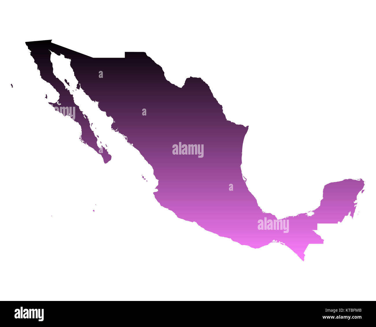 Karte von Mexiko Stock Photo - Alamy