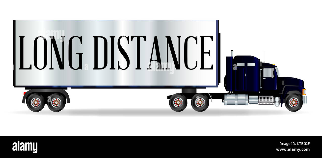 Long distance driver truck Cut Out Stock Images & Pictures - Alamy