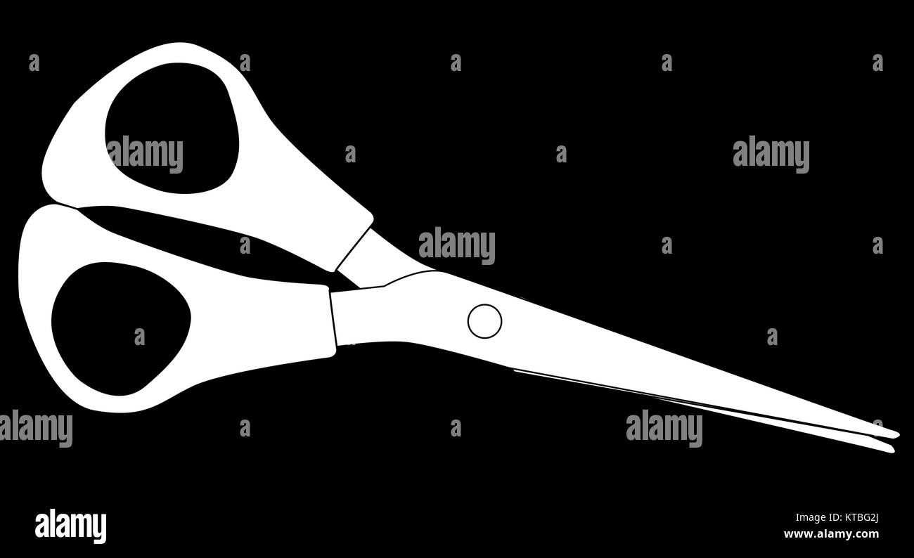 Plastic scissors Black and White Stock Photos & Images - Alamy