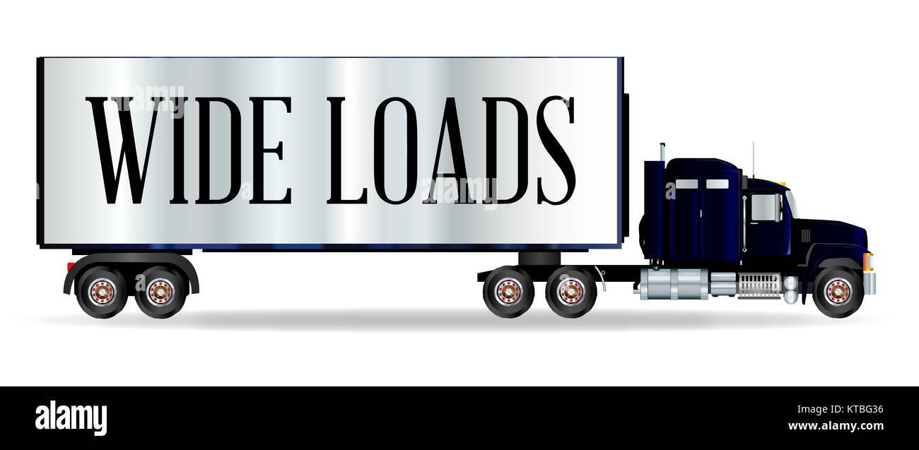 Truck wide load sign hi-res stock photography and images - Alamy