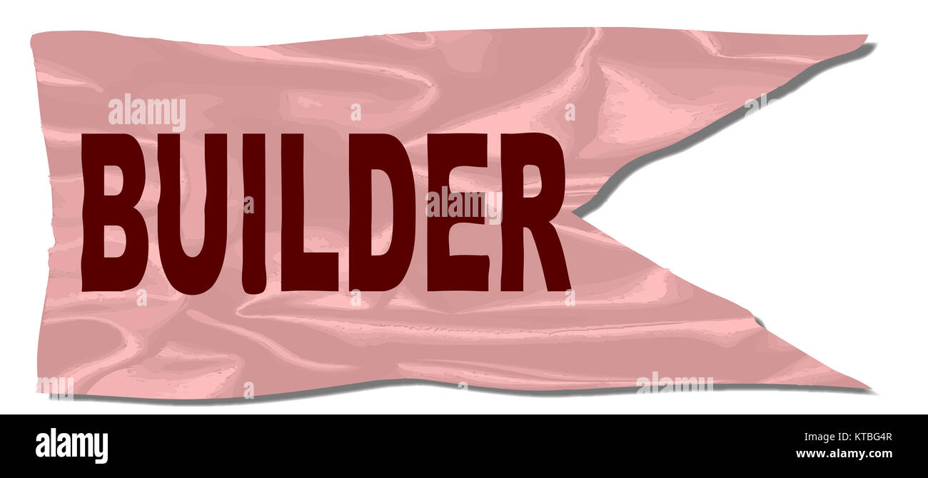 Builder Silk Flag Stock Photo - Alamy