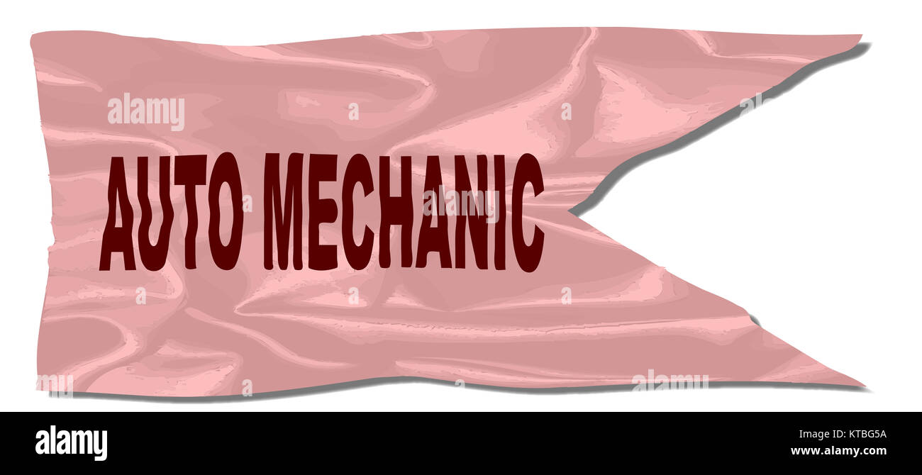 Auto Mechanic Silk Flag Stock Photo - Alamy