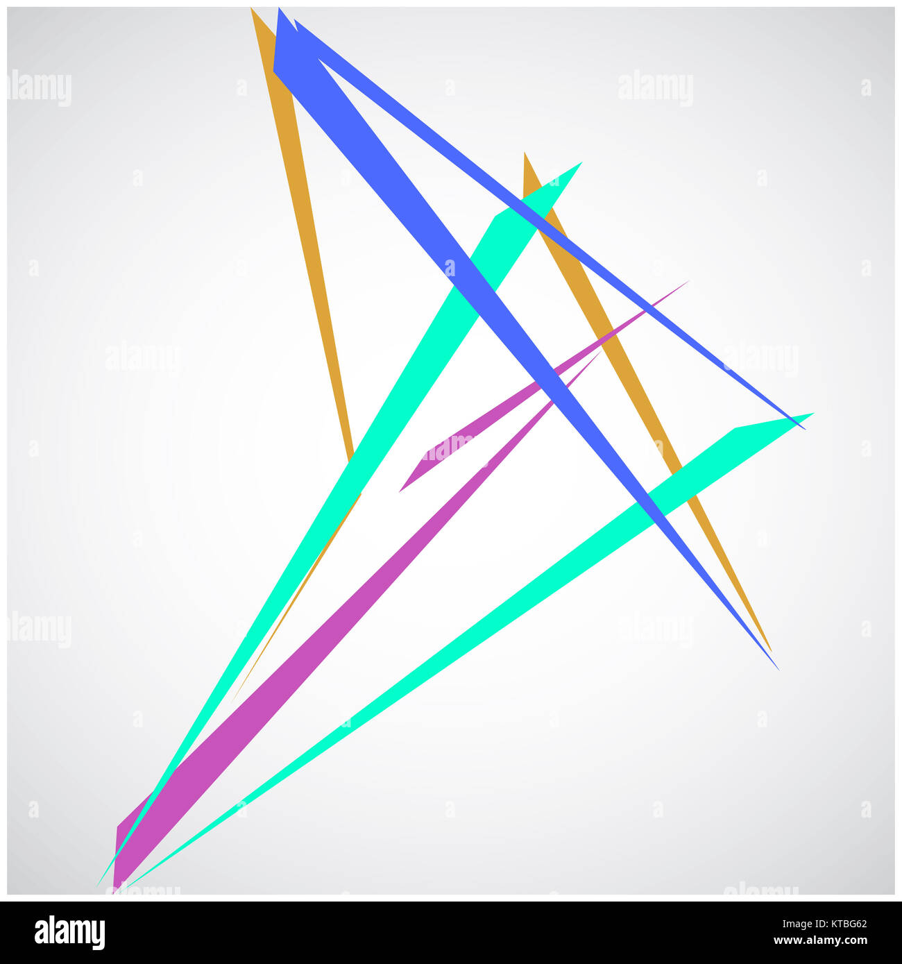 Colorful Lines shapes abstract isolated on white background vect Stock ...