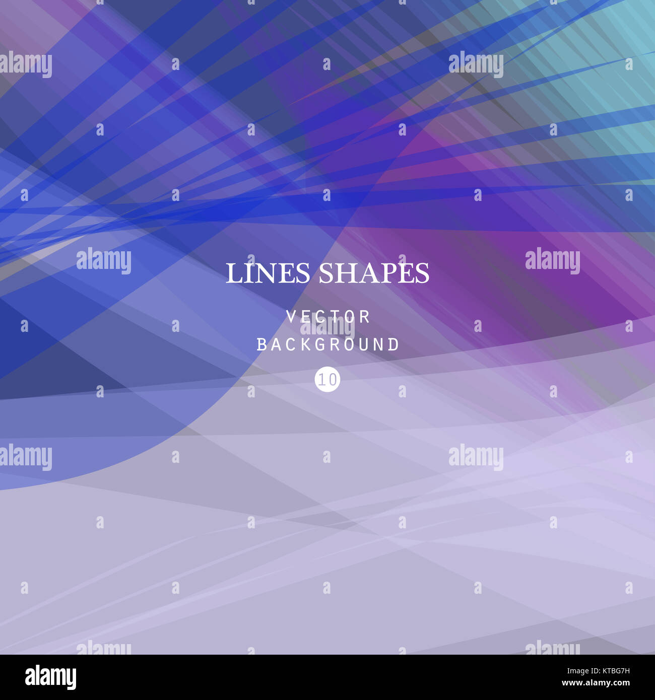 Colorful abstract vector background, blue, purple transparent wa Stock ...