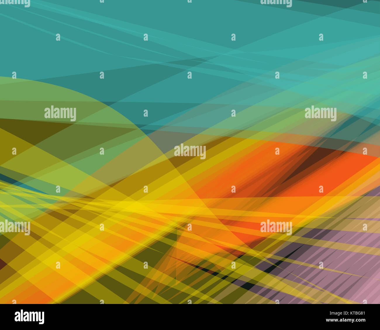 Colorful abstract vector background, cyan, yellow transparent wa Stock ...