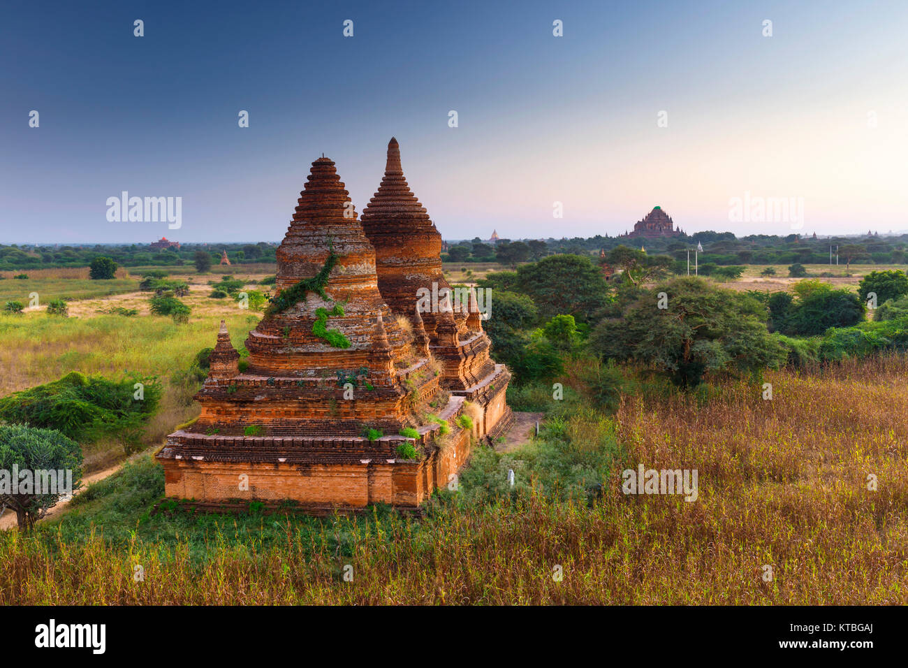 Bagan buddha tower at day Stock Photo - Alamy