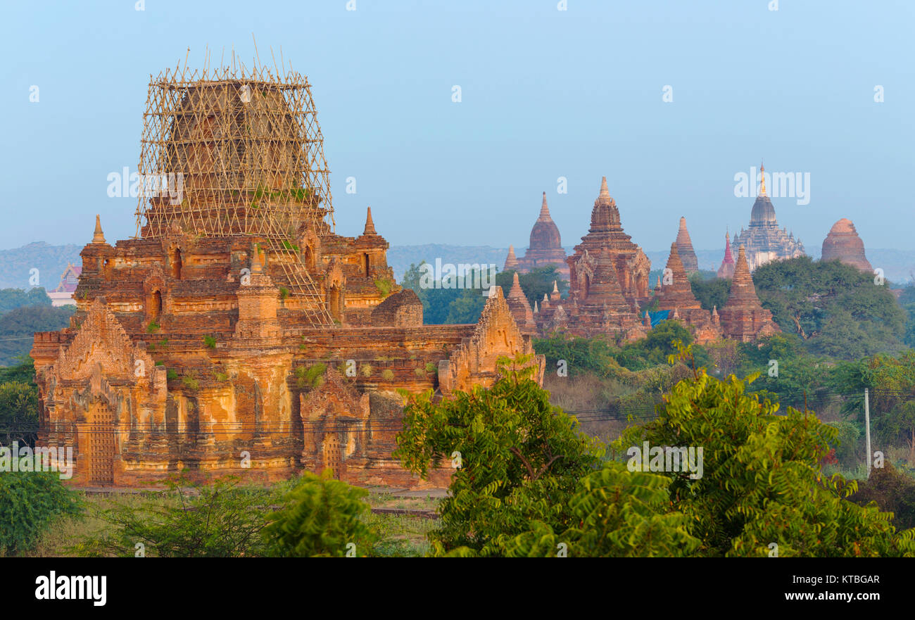 Bagan temple during golden hour Stock Photo - Alamy
