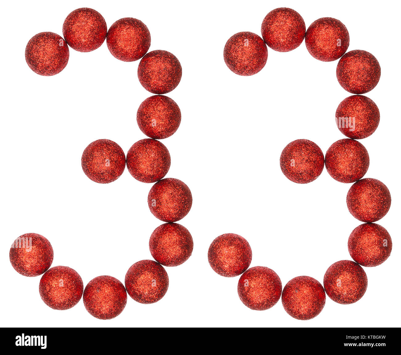 Number thirty three Cut Out Stock Images & Pictures - Alamy