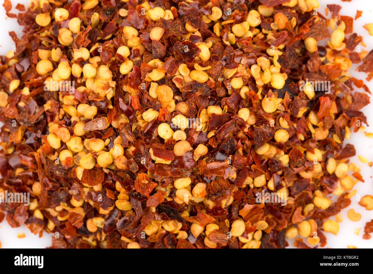 Pile of a crushed red pepper Stock Photo - Alamy