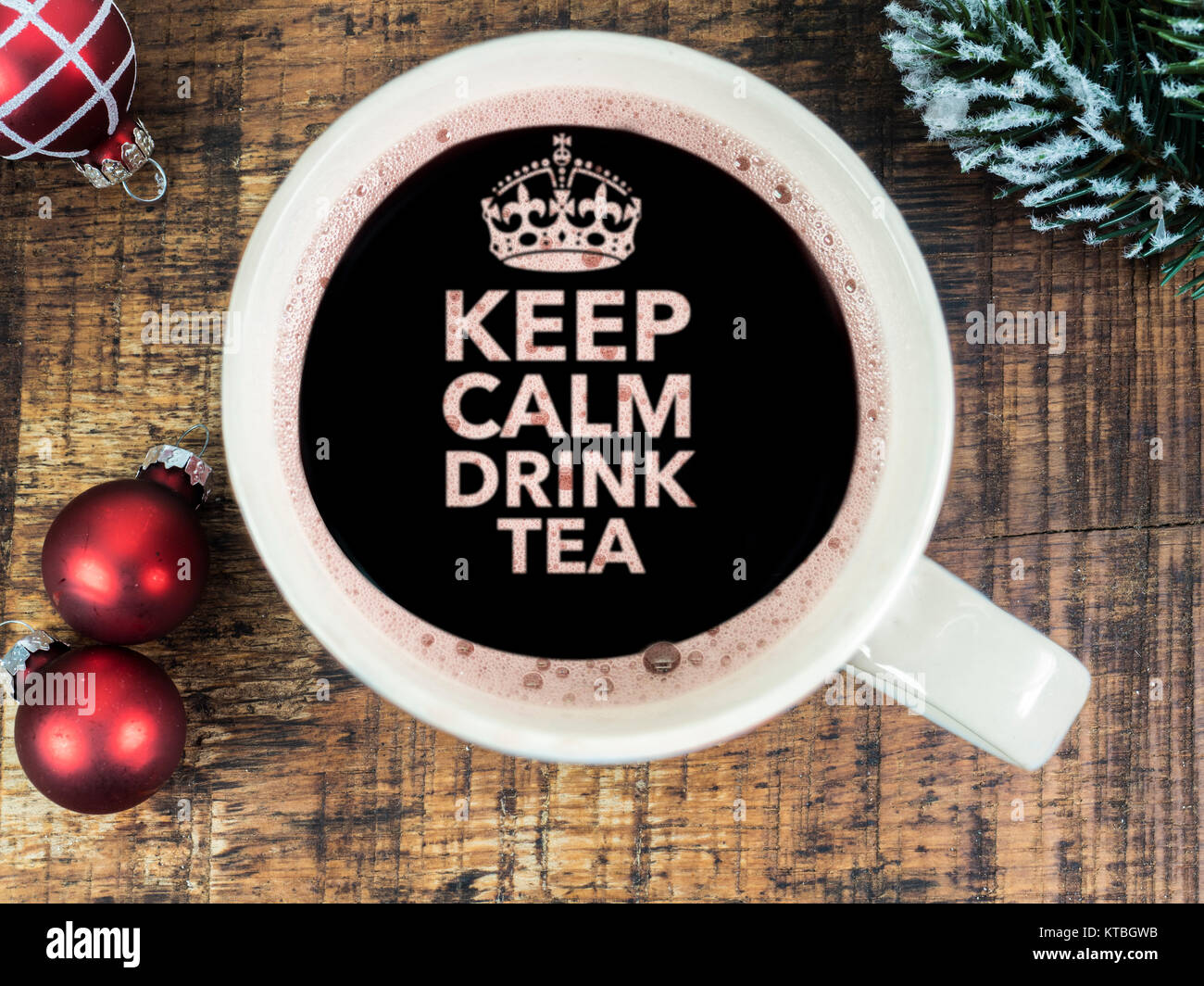 Keep calm drink tea hi-res stock photography and images - Alamy