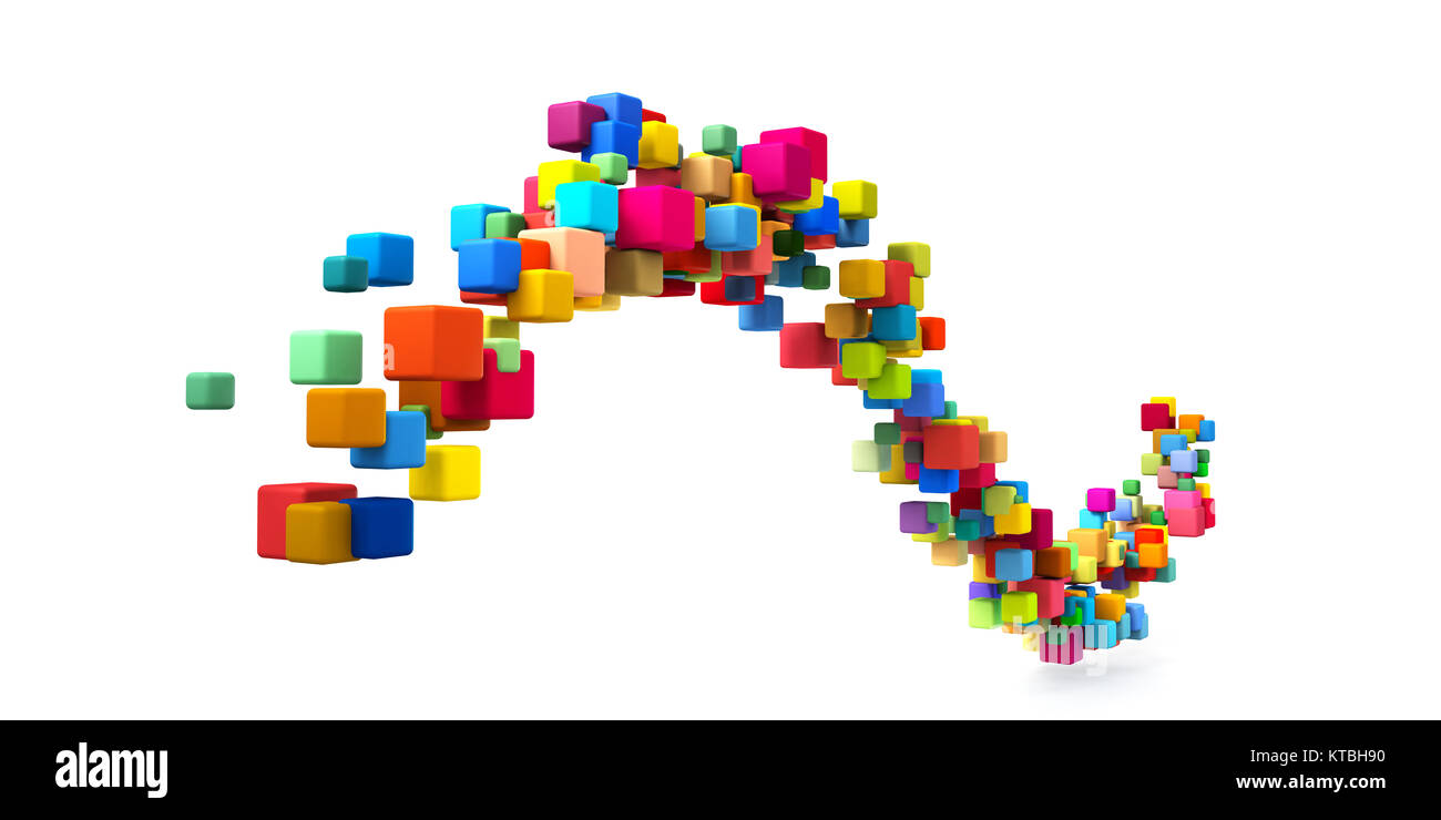 Mosaic of cubes Cut Out Stock Images & Pictures - Alamy