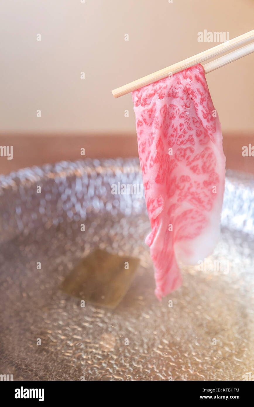 Beef wagyu a5 shabu hi-res stock photography and images - Alamy