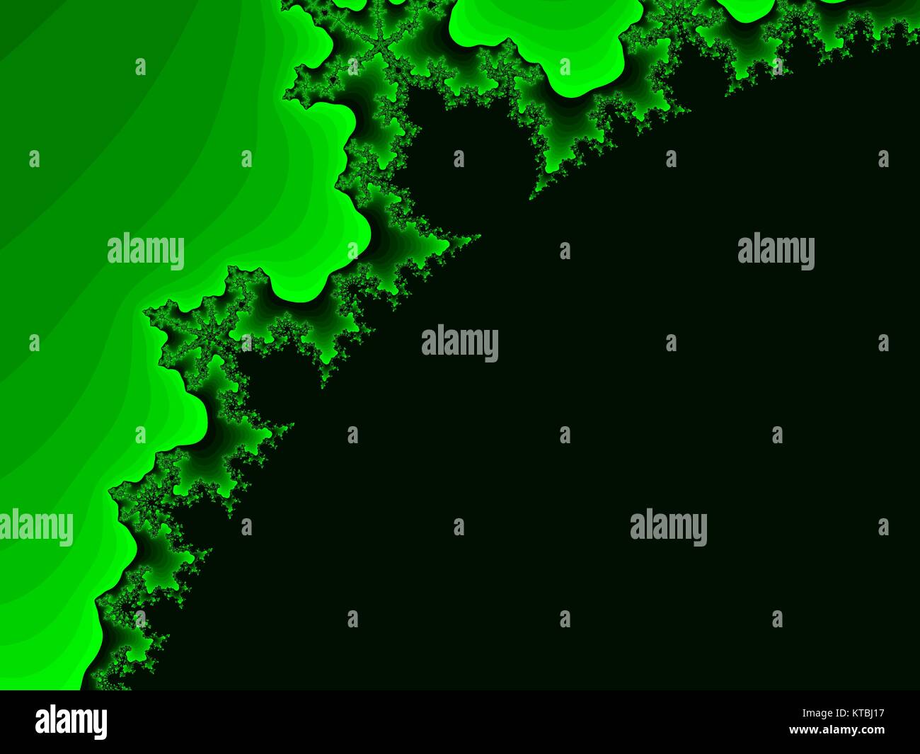 Green fractal background Stock Photo - Alamy