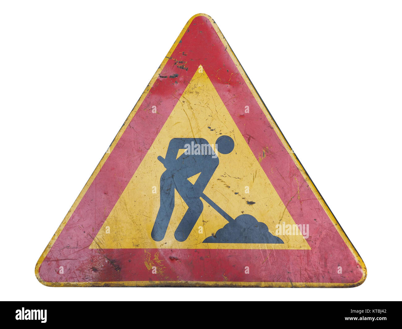road works sign Stock Photo - Alamy