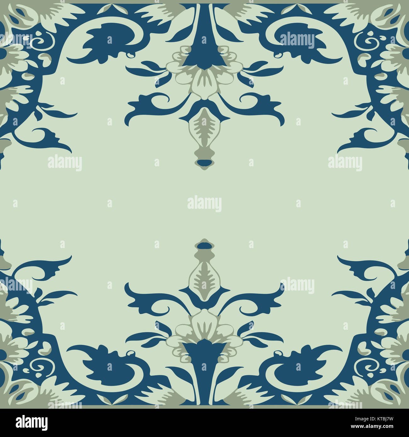 Vector Ornamental Floral Frame Stock Photo - Alamy