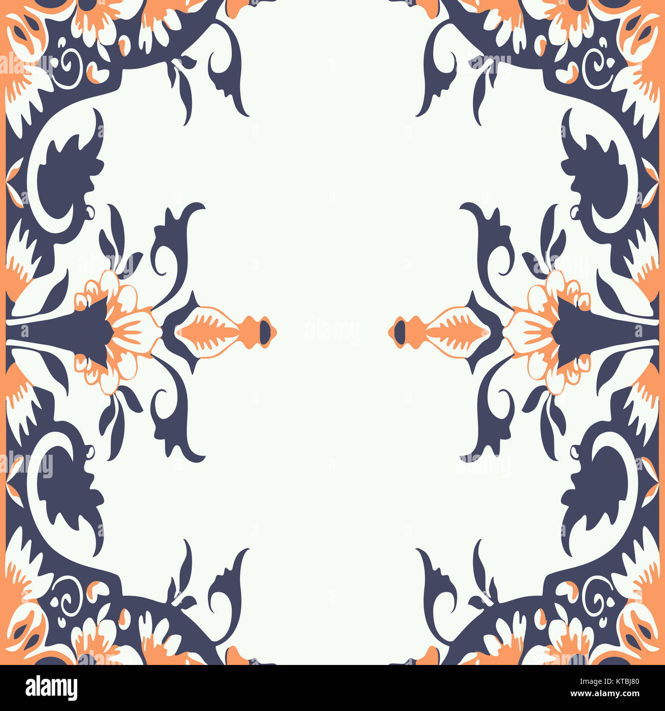 Vector Ornamental Floral Frame Stock Photo - Alamy