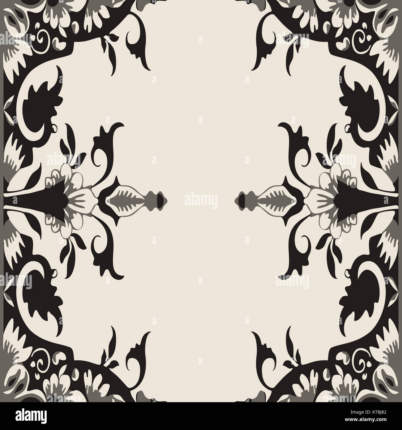 Vector Ornamental Floral Frame Stock Photo - Alamy