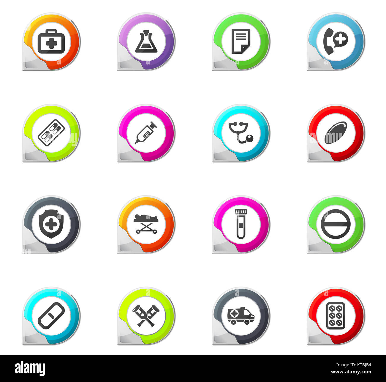 Medical icons set Stock Photo - Alamy