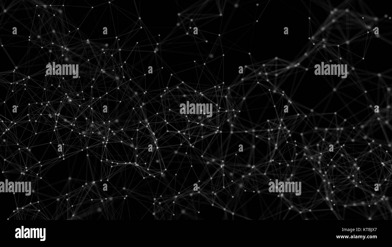Abstract connected dots Stock Photo - Alamy