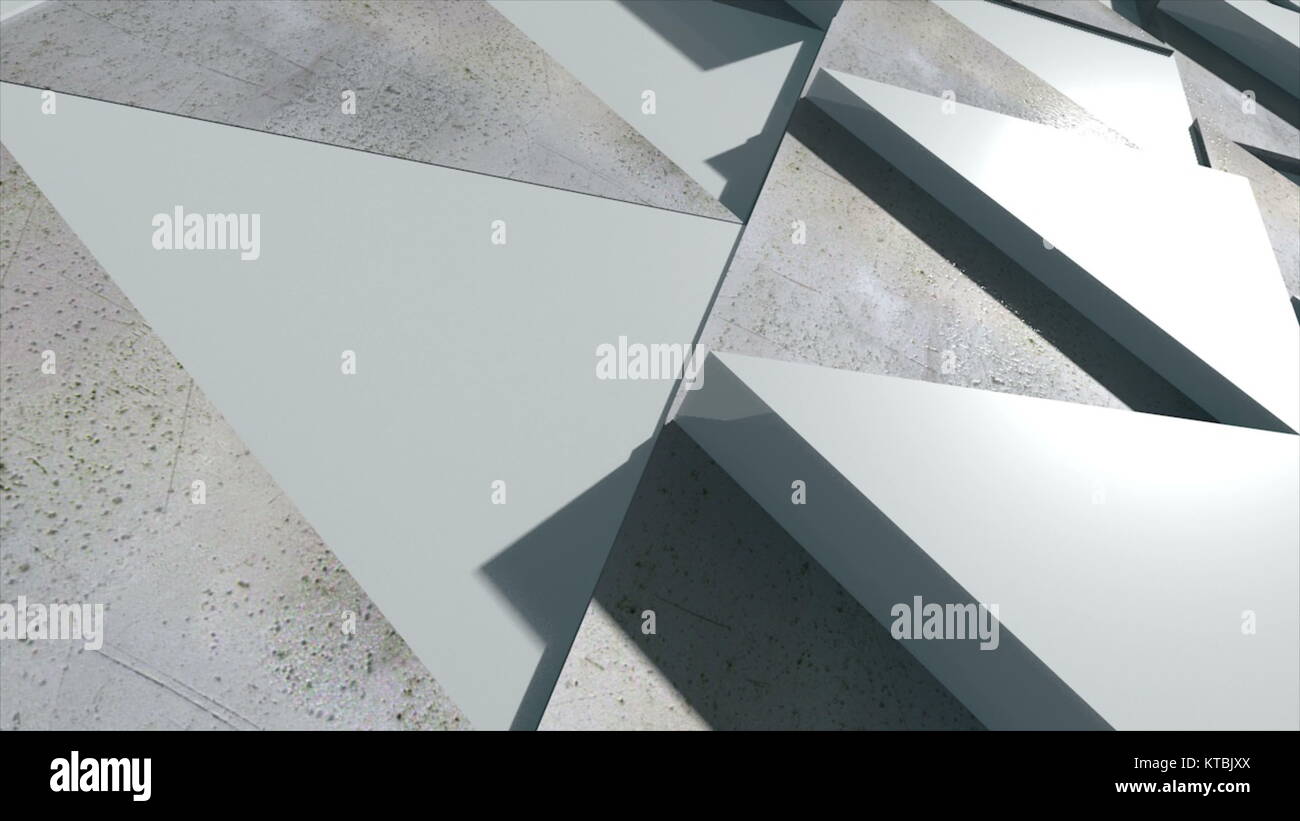 3d rendering blue triangles hi-res stock photography and images - Alamy