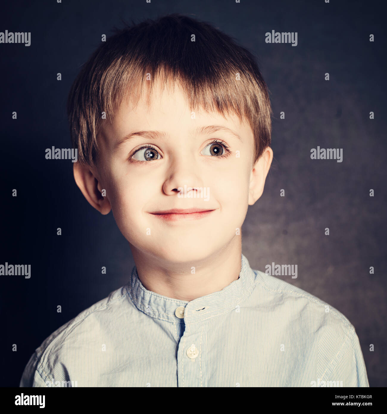 Cute Kid Little Boy Portrait Stock Photo - Alamy