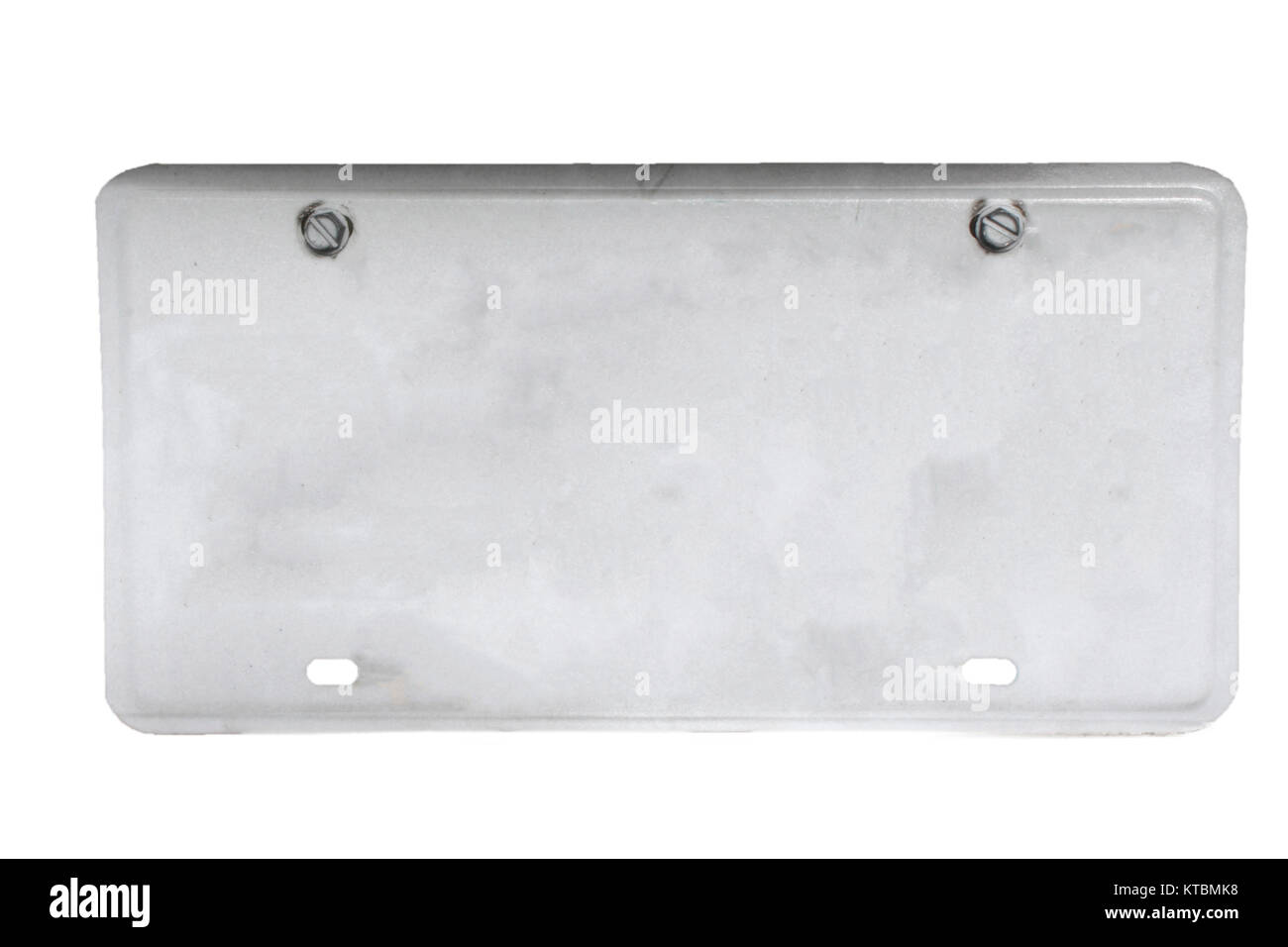 auto plate license empty blank white background Stock Photo - Alamy