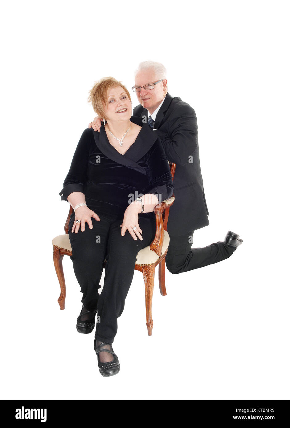 Joyful couple pose in Cut Out Stock Images & Pictures - Alamy