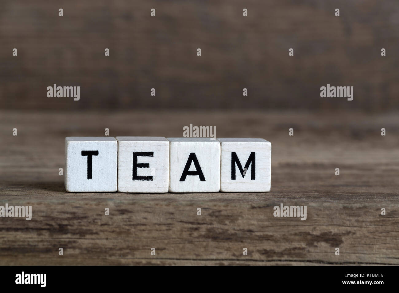 team,written in cubes Stock Photo - Alamy