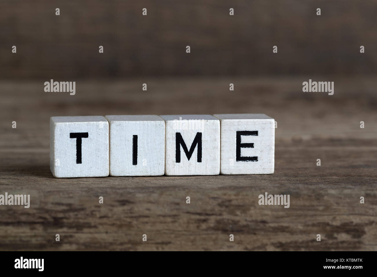 time,written in cubes Stock Photo - Alamy
