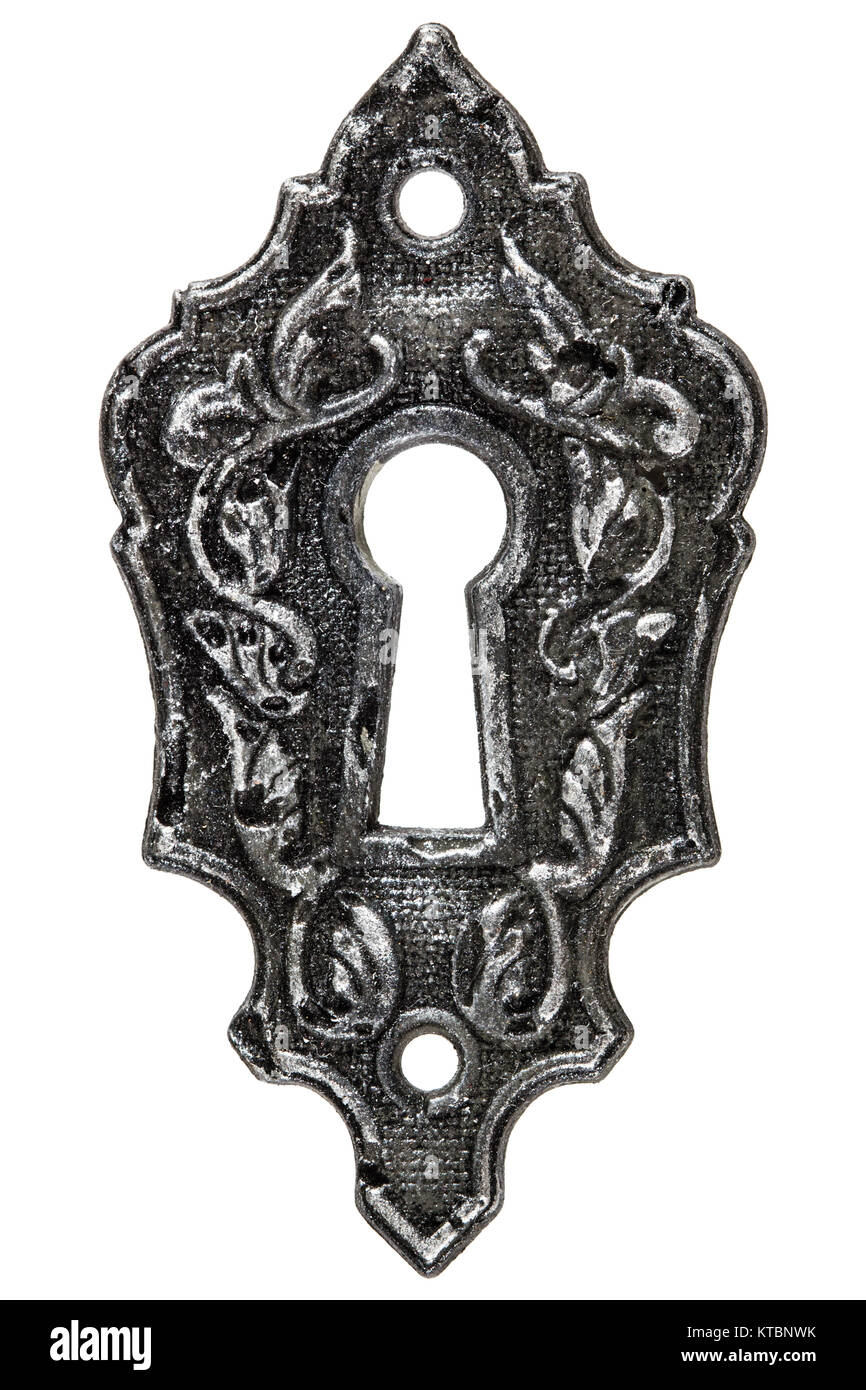 The keyhole, decorative design element, isolated on white background ...