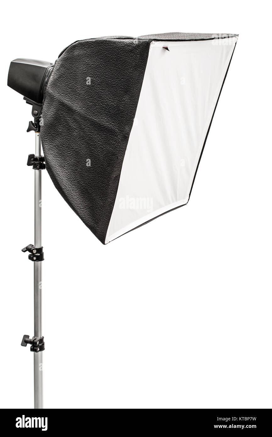 Big photographic softbox, isolated on a white background Stock Photo ...