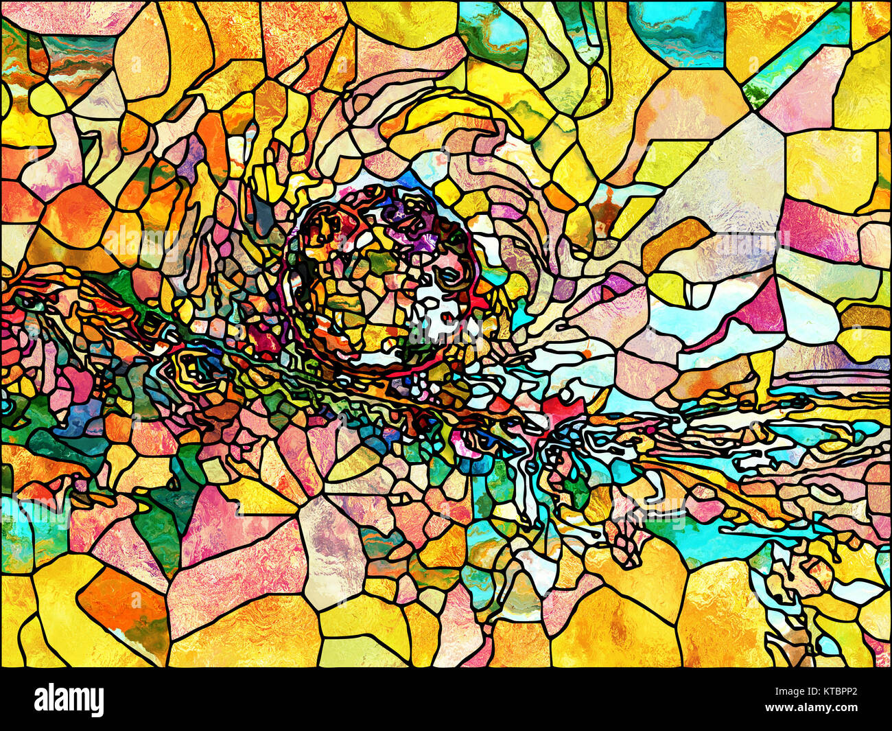 Reality of Leaded Glass Stock Photo - Alamy